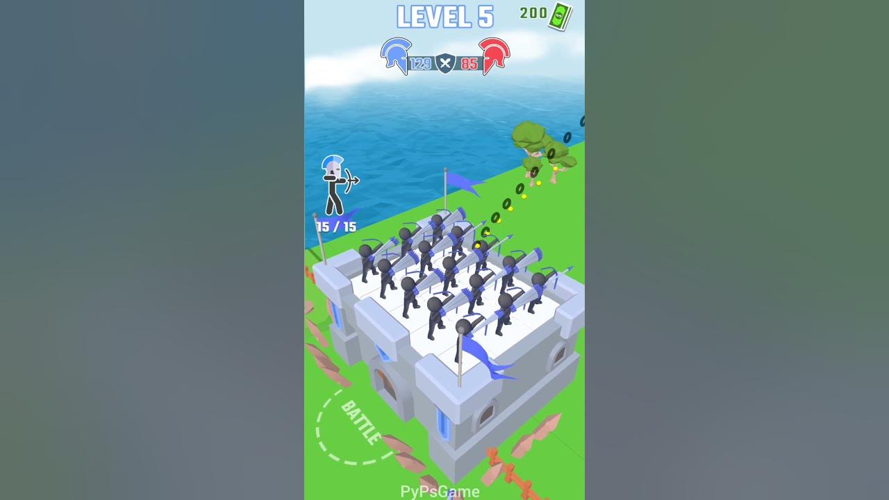 Archers Hole Castle Battle -Game play Walkthrough Part 1 Levels 1-10 ...