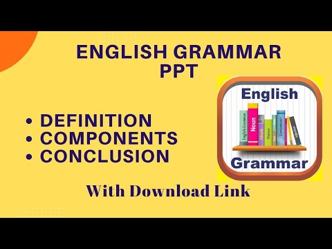 English Grammar PPT: Definition, Components, Conclusion #ppt #hinditutorials #englishgrammar ...