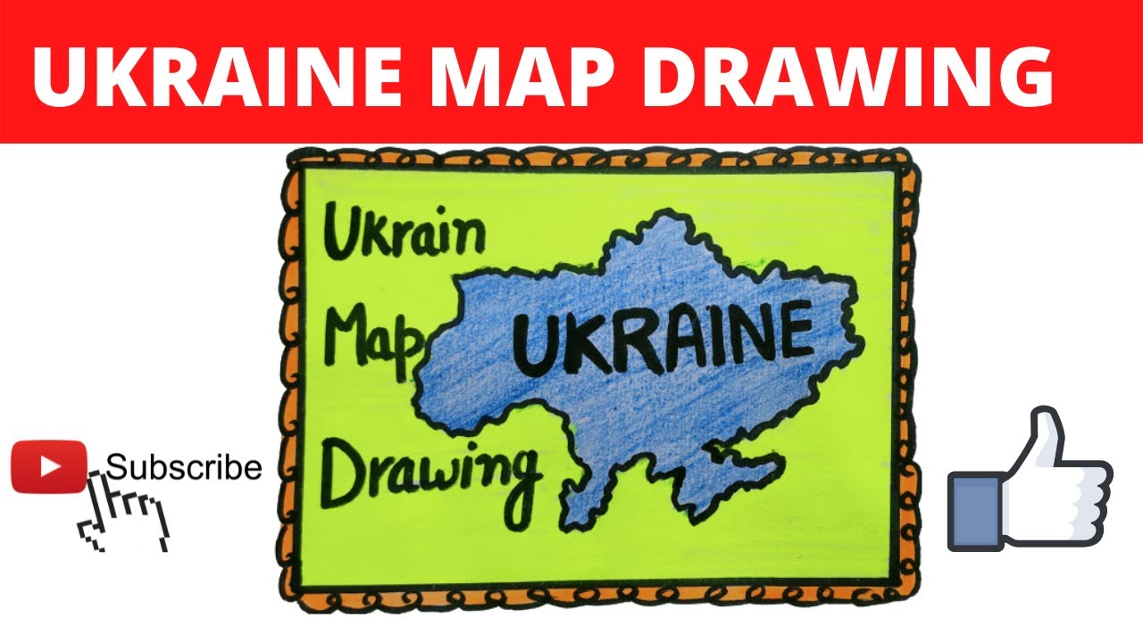 How To Draw Ukraine Map Drawing || Ukraine Map Drawing easy - YouTube