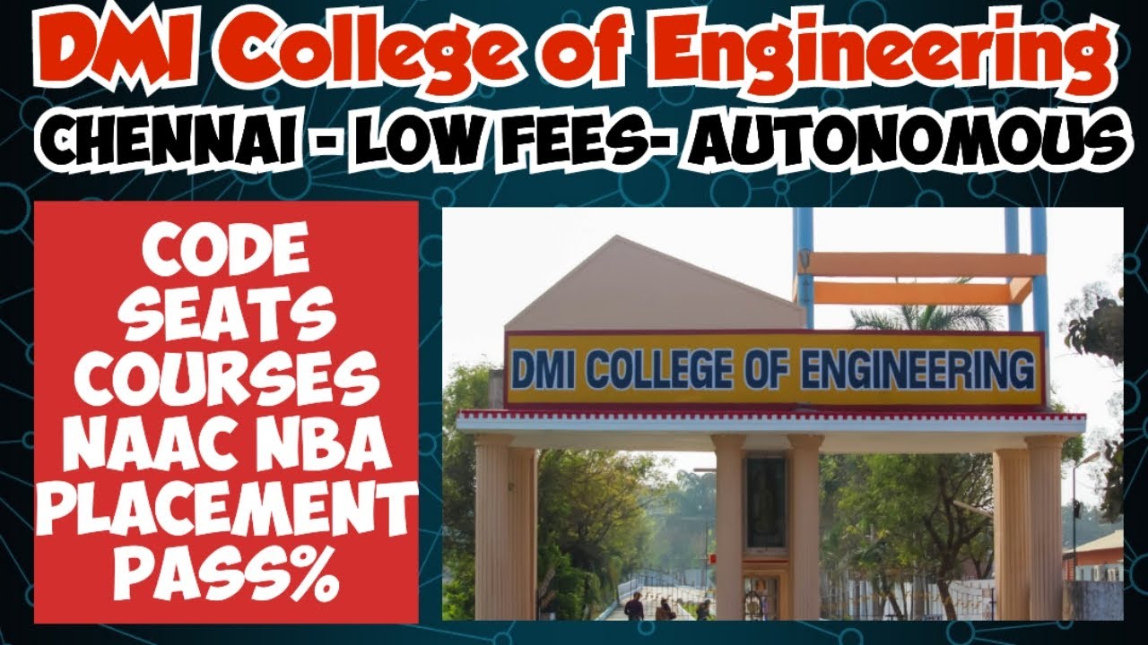 DMI College of Engineering|Review|Fees Structure|Cutoff prediction ...