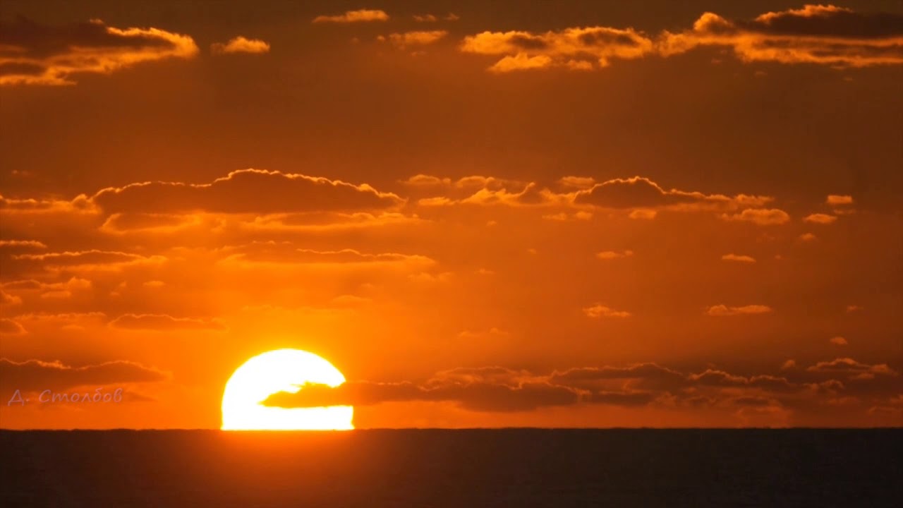 Зелёный луч на закате. Green flash at sunset. - YouTube