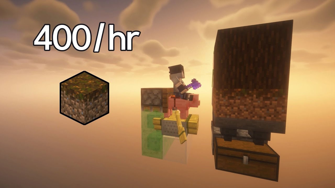 Minecraft Crudeness : Pig-Powered Podzol Farm - YouTube