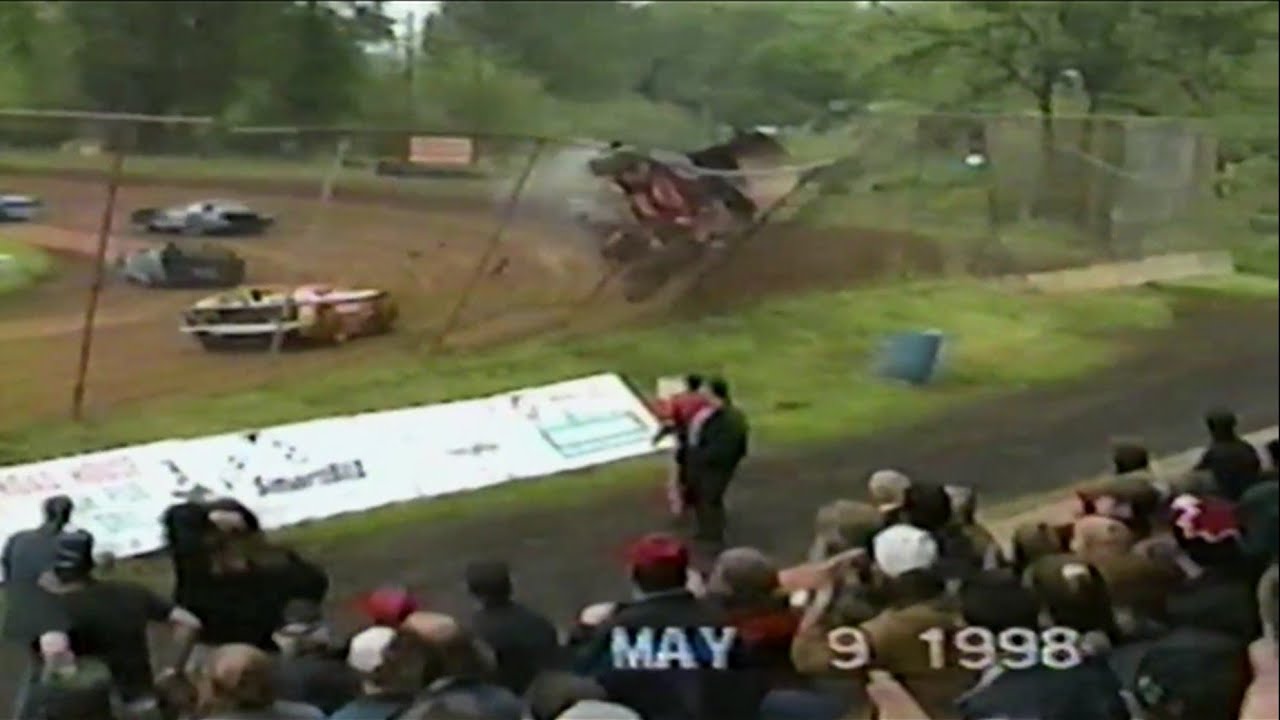 Cottage Grove Speedway - Late Model flip 1998 - YouTube