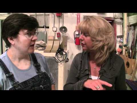 WIBC Radio's Terri Stacy visits the Indiana Repertory Theatre paintshop ...