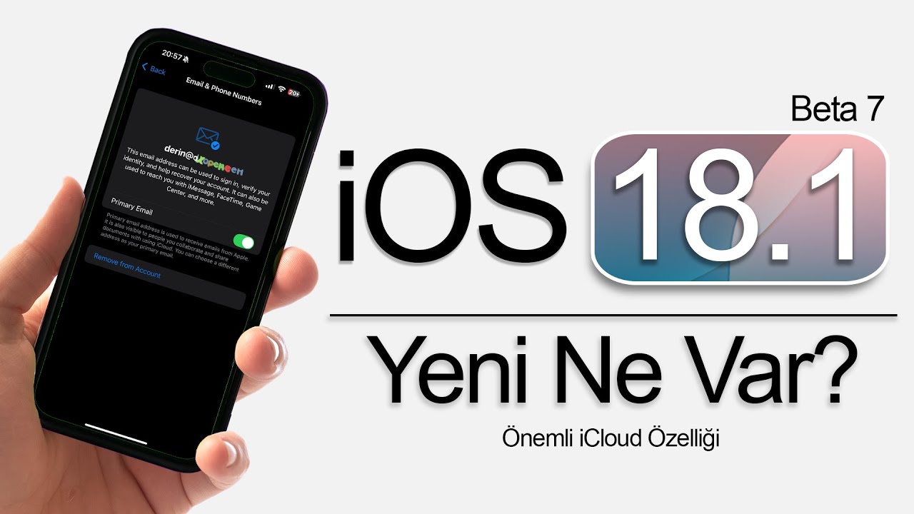 iOS 18.1 Beta 7 Çıktı! Tüm Yeni Özellikler - YouTube