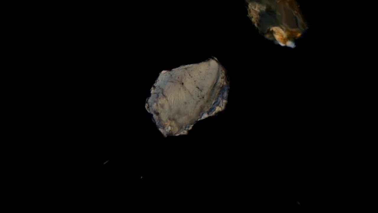 Titanite - heavy mineral strewn slide - YouTube