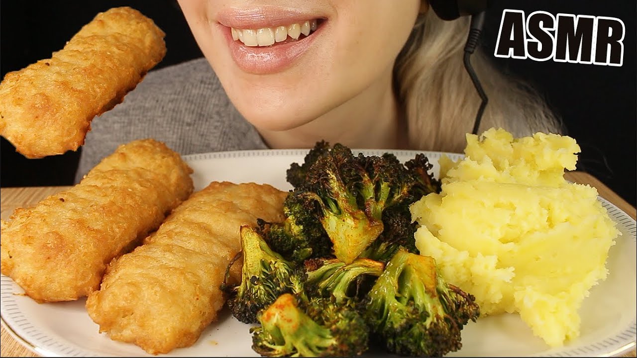 ASMR CRISPY CRUNCHY FRIED FISH w/ MASHED POTATOES | MUKBANG EATING ...