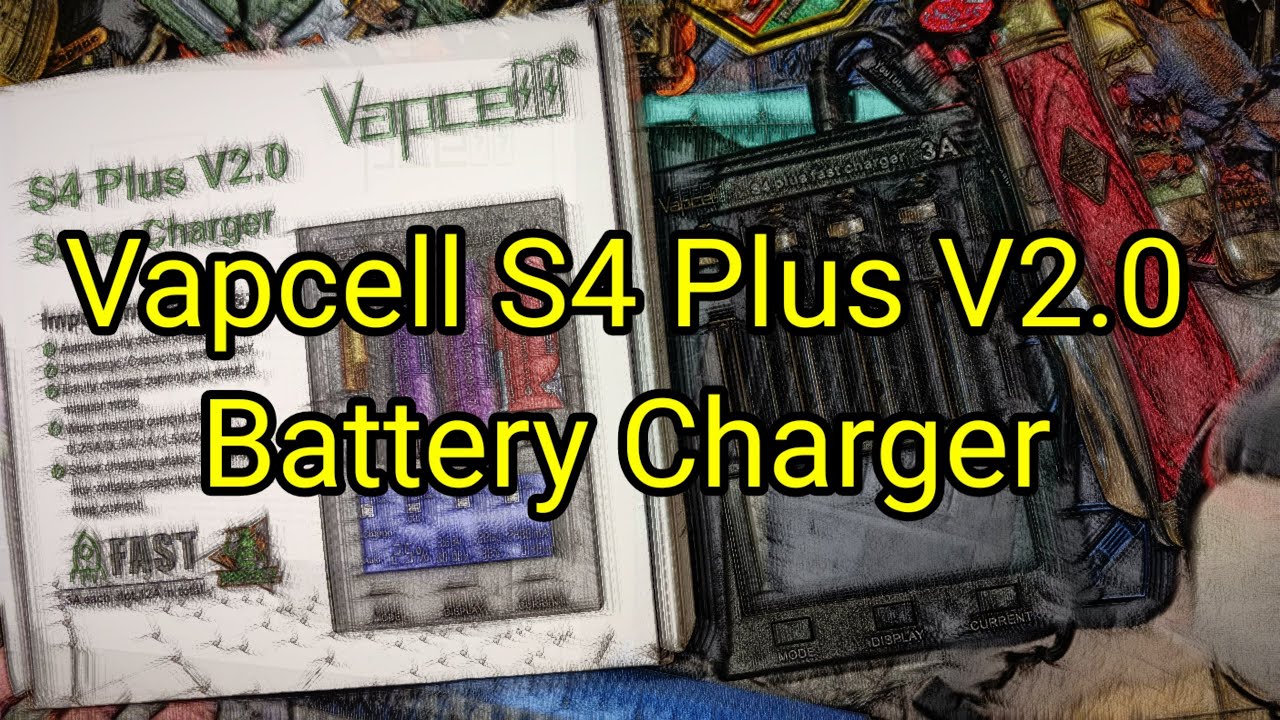 (1172) 🔦 Vapcell S4 Plus V2.0 Battery Charger - YouTube