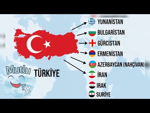 Ülkemize Komşu Devletler, Türkiye'nin Komşuları, Türkiye'nin Kara ...