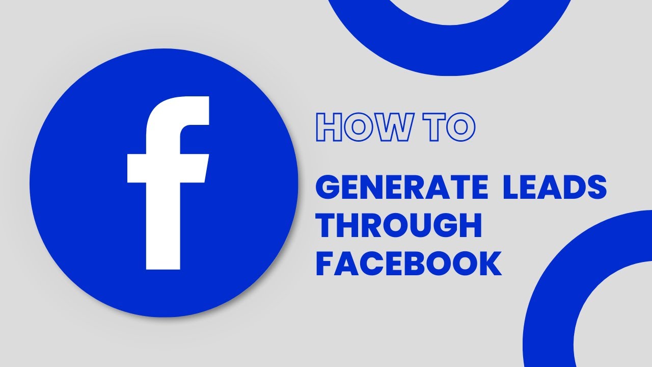 How to generate leads from facebook? | Lead Generation | Facebook # ...