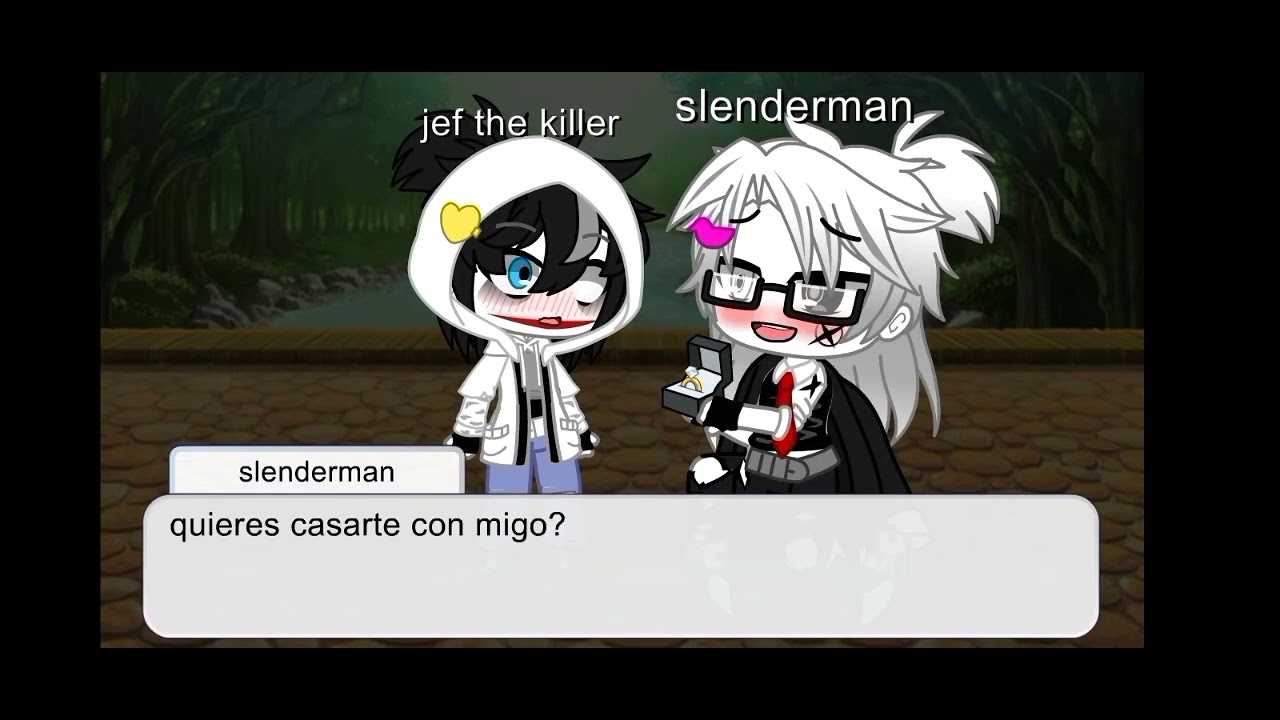 (solo por el) slenderman x jef the killer - YouTube