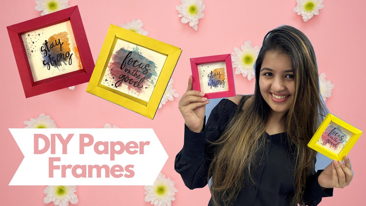 DIY Paper Frame | Learn to make budget friendly paper frame in just 5 ...
