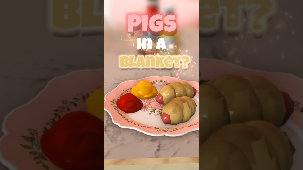 🥐How to make these PIGS IN A BLANKET in Bloxburg? #shorts #bloxburg # ...