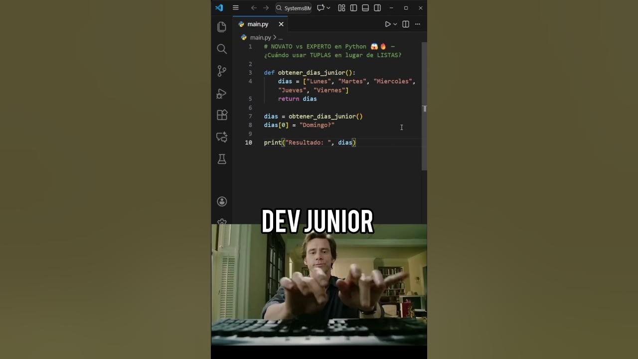NOVATO vs EXPERTO en Python 🔥¿Cuándo usar TUPLAS en lugar de LISTAS? # ...
