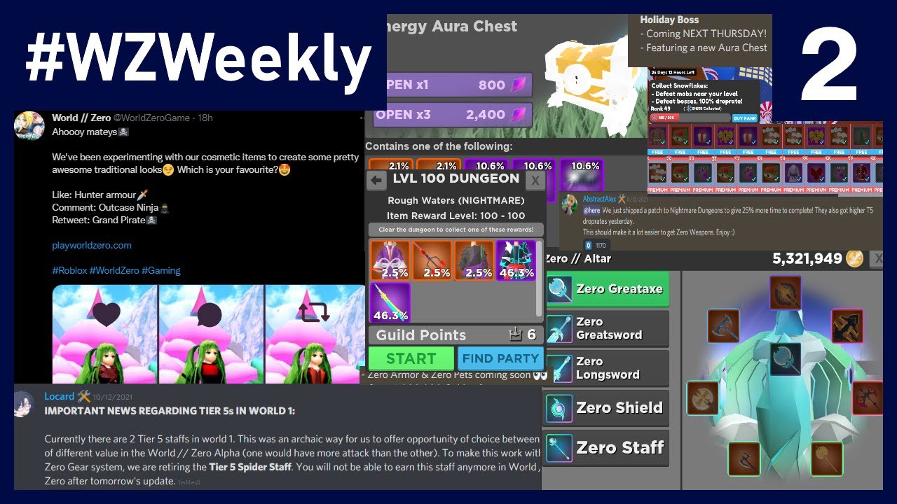 Zero weapons ARE HERE! Winter BP! & MORE! - World // Zero Weekly - YouTube