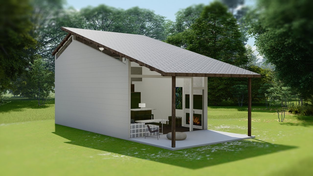 Small House Design Ideas | Small Farmhouse | 4x7 meter - YouTube