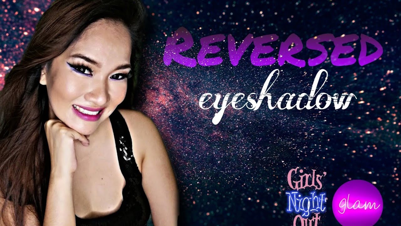 Reversed Eyeshadow Trend/ Girl's Night-Out look - YouTube
