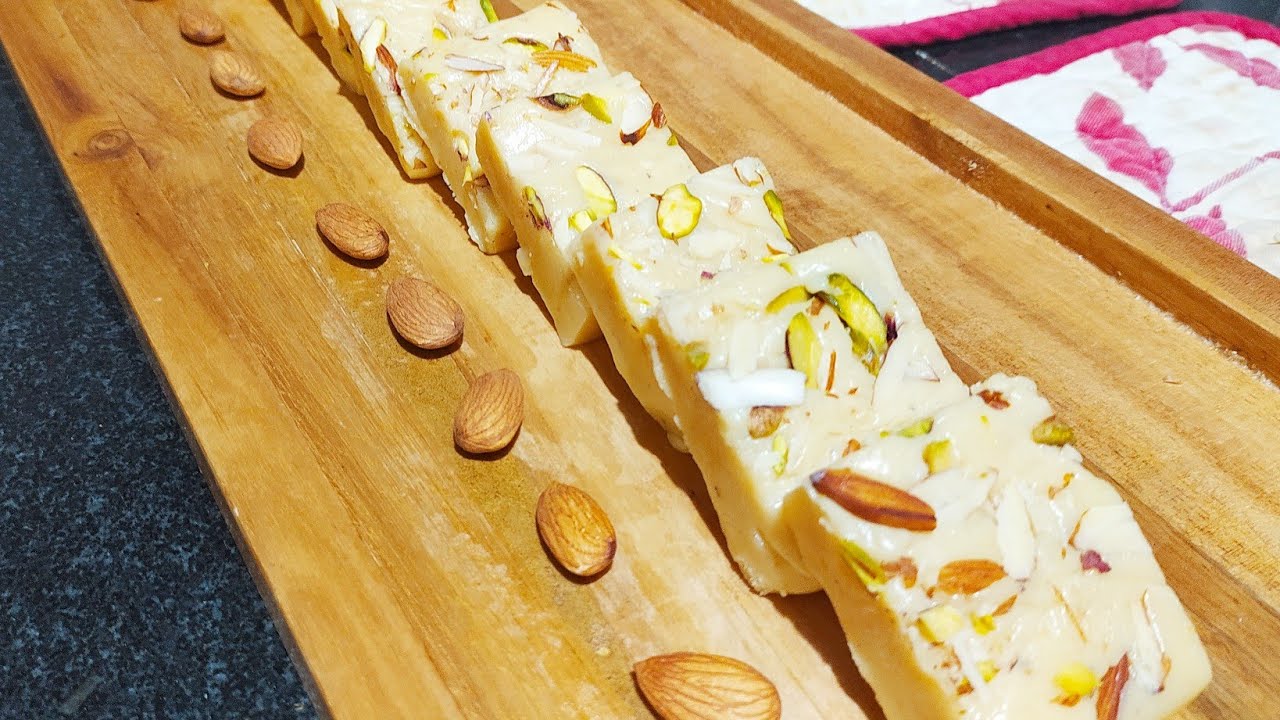 BARFI, INSTANT BARFI, NO CONDENSED MILK, LOCKDOWN SPECIAL/festival special recipes/Indian sweets ...