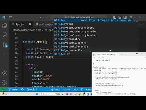 React.js Project to Build Visual Studio Realtime Code Editor With Monaco Syntax Highlighter ...