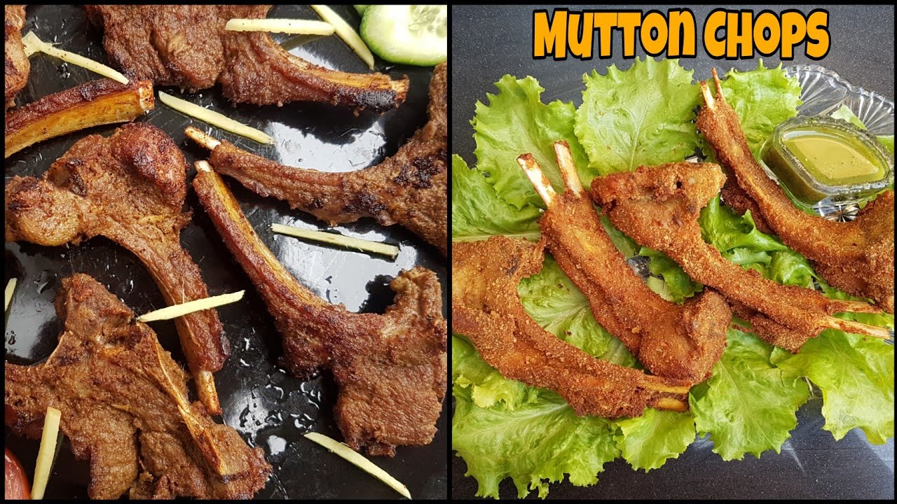 Breaded Mutton Chops & Fried Mutton Chops Recipe By Nida's Cuisine ...