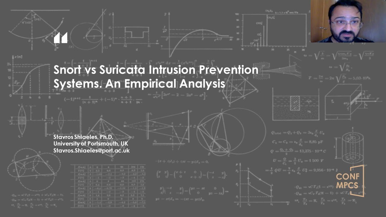 CONF-MPCS 2023 - Snort vs Suricata Intrusion Prevention Systems. An ...