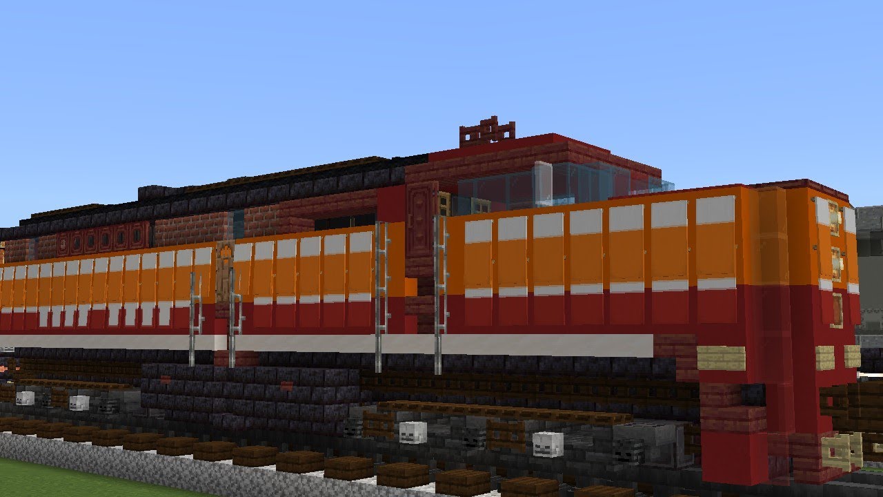 Minecraft Alco PA SP Daylight Locomotive Time Lapse Build - YouTube