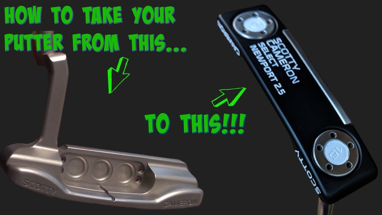 How To Black Out Your Putter (Putter Customization) - YouTube