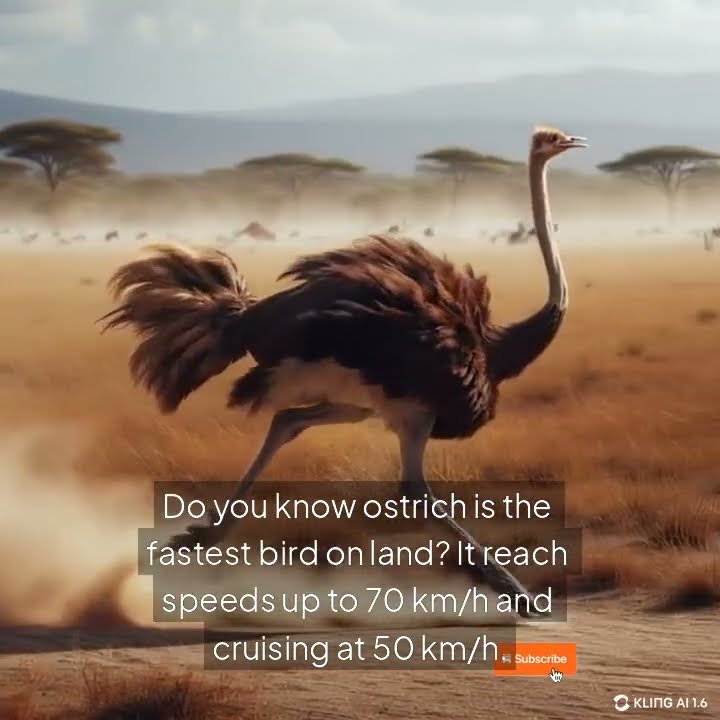 Ostrich is the fastest bird on Land. #shots #birds #facts - YouTube