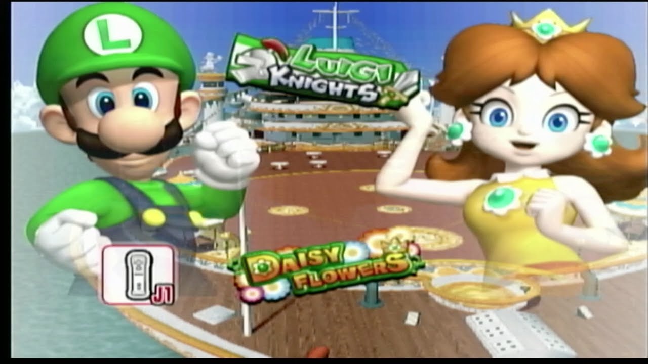 Mario Super Sluggers: Luigi Knights vs Daisy Flowers Gameplay HD - YouTube