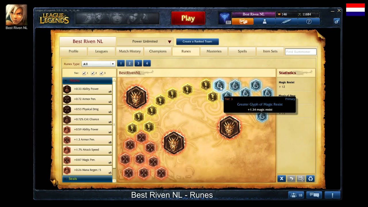Best Riven NL - My Runes (LoL)(DUTCH) - YouTube