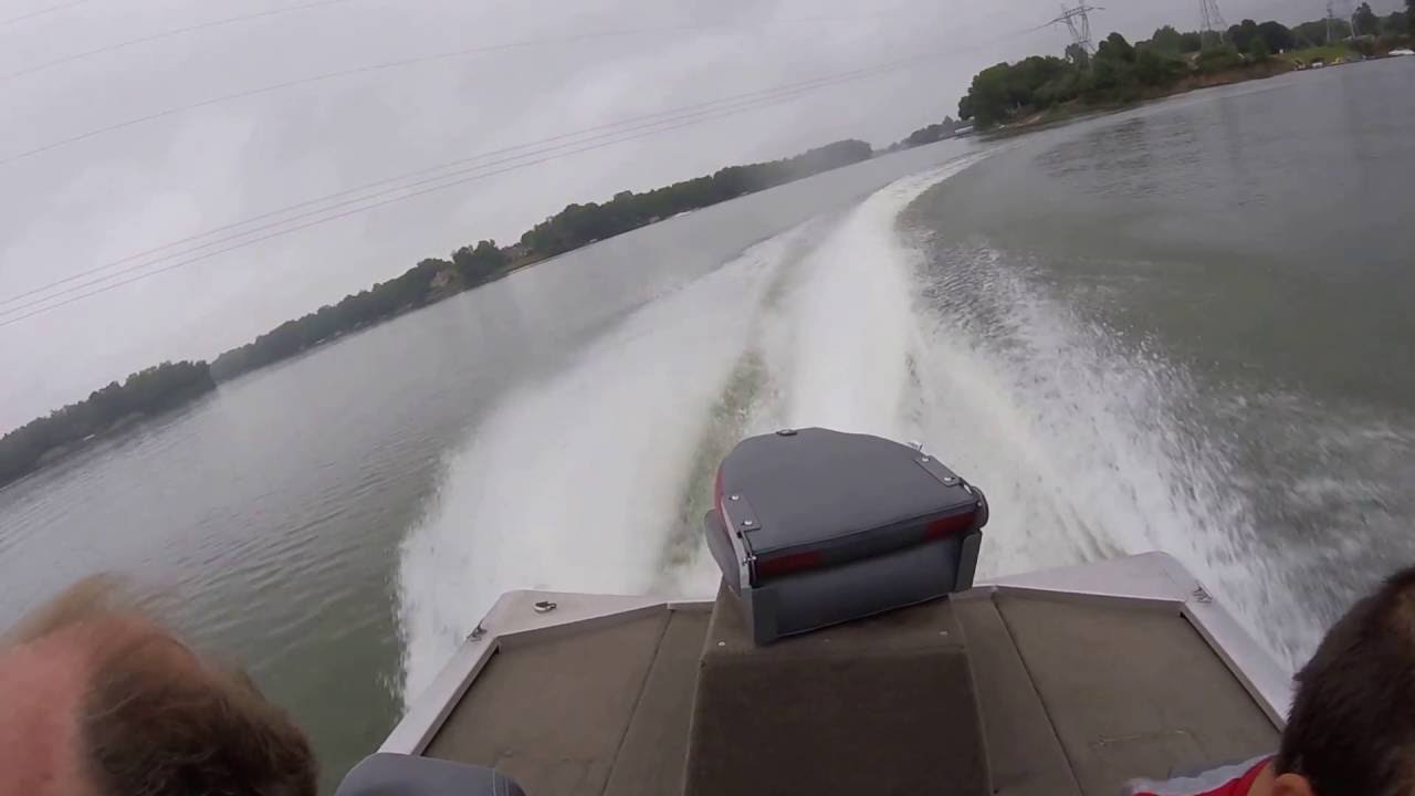 Bass Tracker Jet Boat 175HP - Water test 1.4 Morse - YouTube