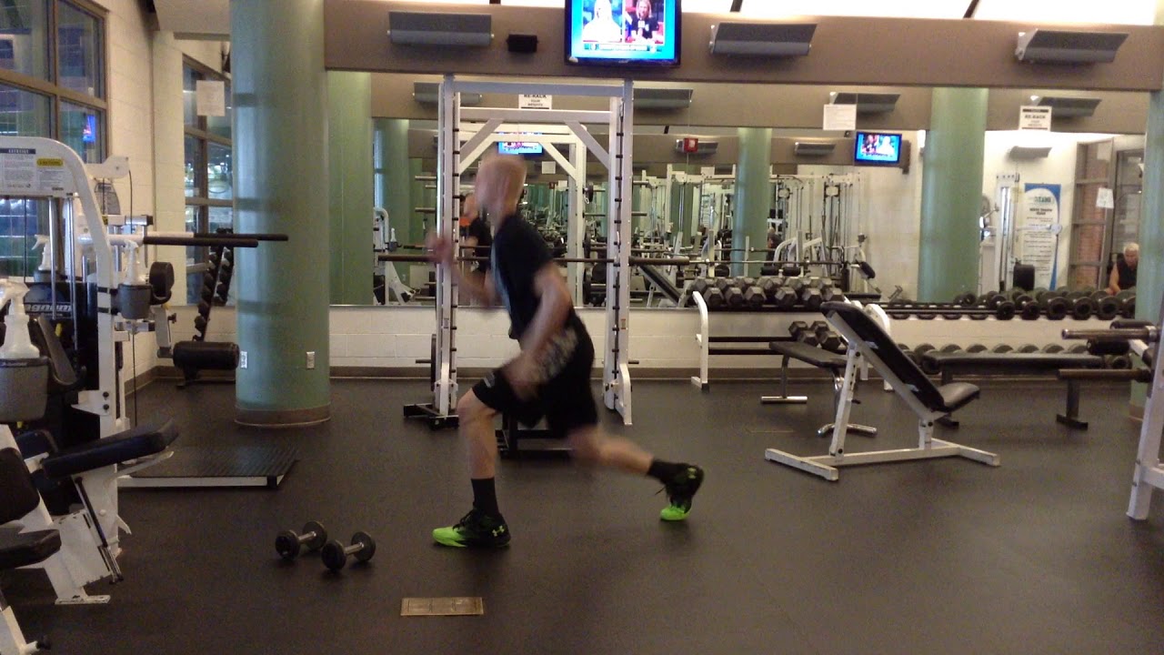 Split lunge jump - YouTube