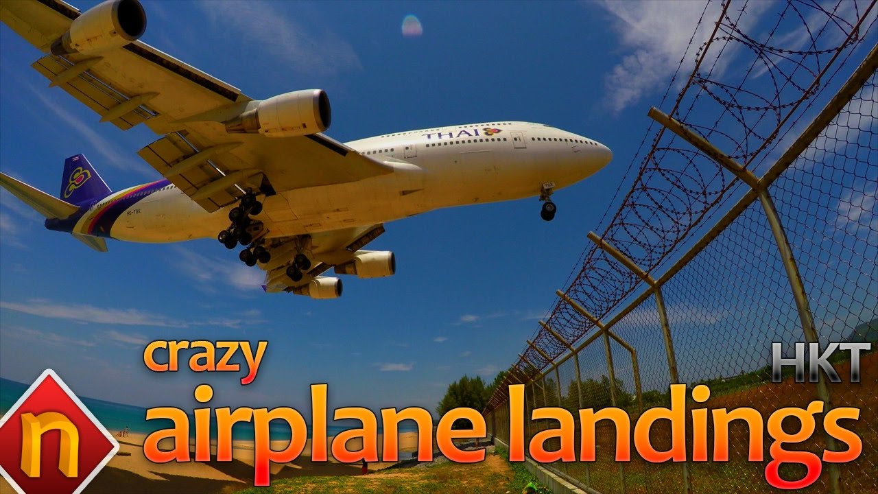 Crazy Airplane Landings | Phuket, Thailand HKT | 4k - YouTube