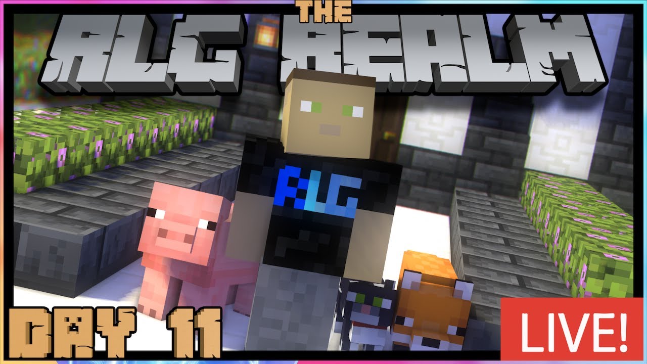 🔴The RLG Realm Day 11 - Minecraft Bedrock - YouTube
