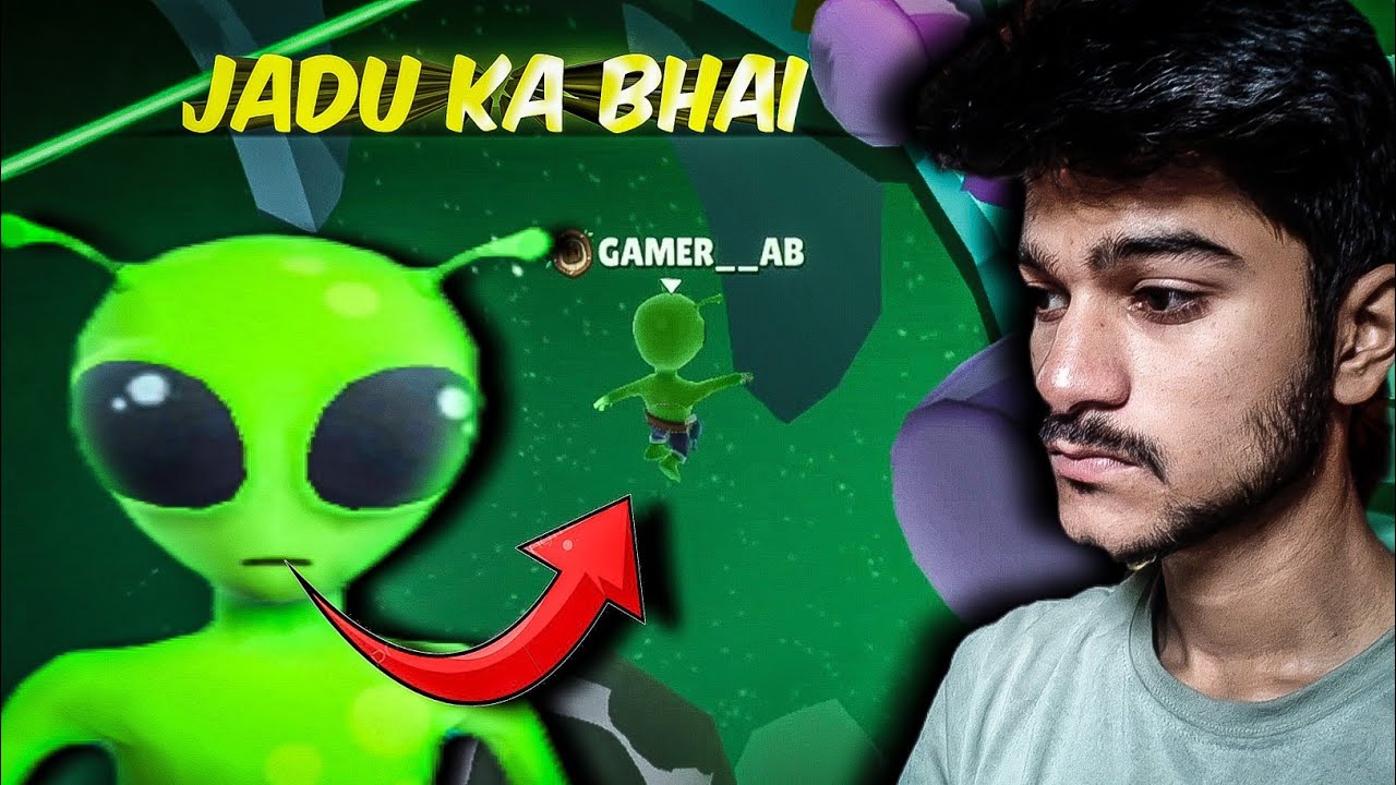 Playing with alien skin in stumble guys - YouTube