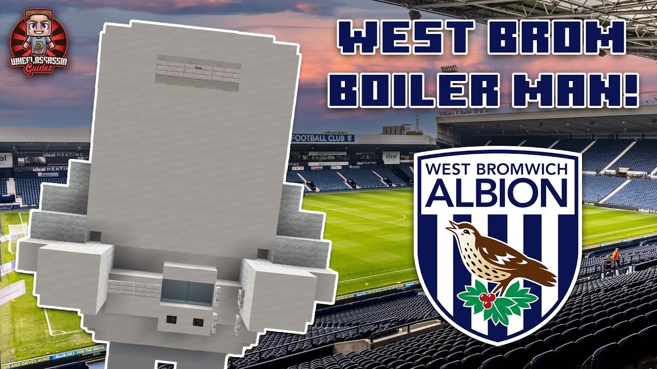 How to build West Bromwich Albion's Boiler Man in Minecraft!! - YouTube