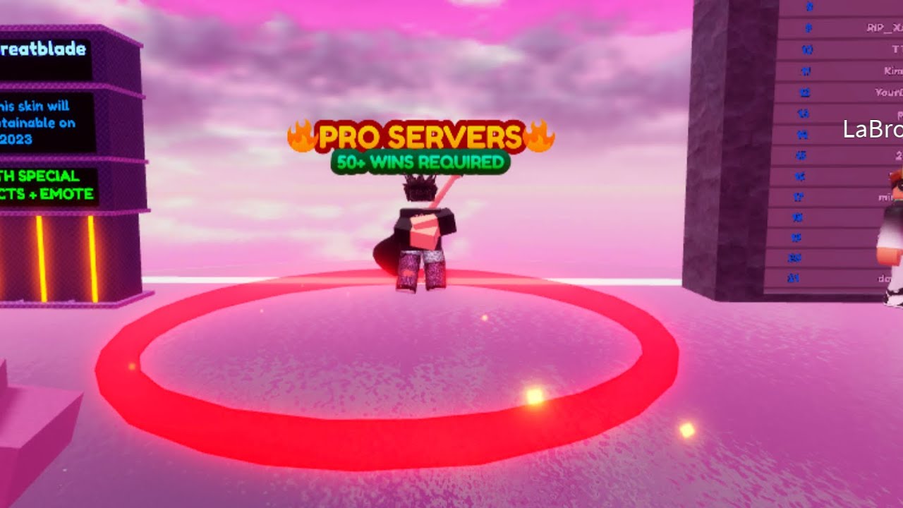 Playing Blade ball pro servers 💀 - YouTube