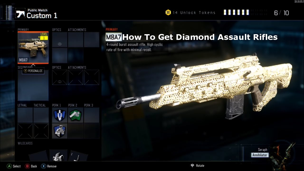 Black Ops 3 How To Get Diamond Assault Rifles - M8A7 - YouTube