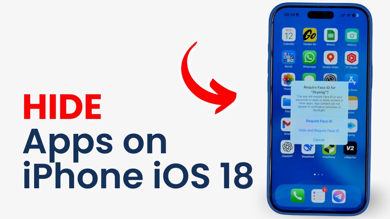 How to Hide and Unhide Apps on iPhone (Ios 18) - YouTube