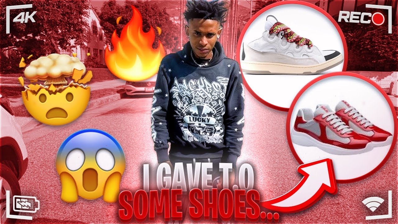 I GAVE THE BIGGEST YOUNGBOY FAN SHOES… - YouTube