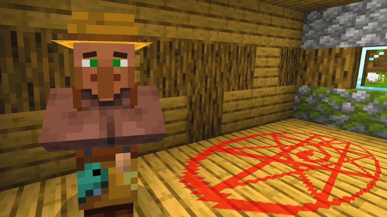 Trapping Minecraft villager in haunted house.. (SCARY) - YouTube