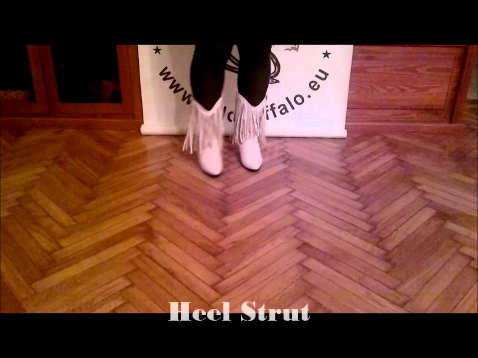 Linedance basic steps: Heel Strut (WB hun) - YouTube