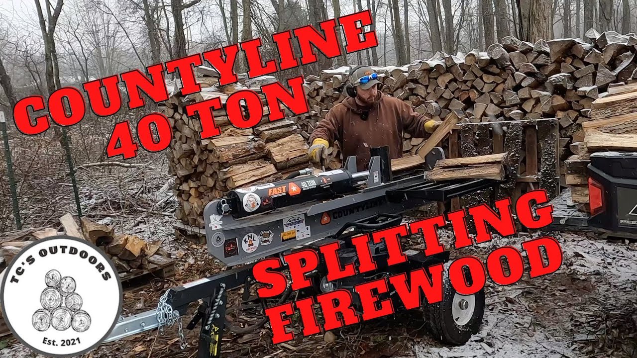 Turning Boiler Wood into Bundle Grade Firewood, Re-splitting With The ...