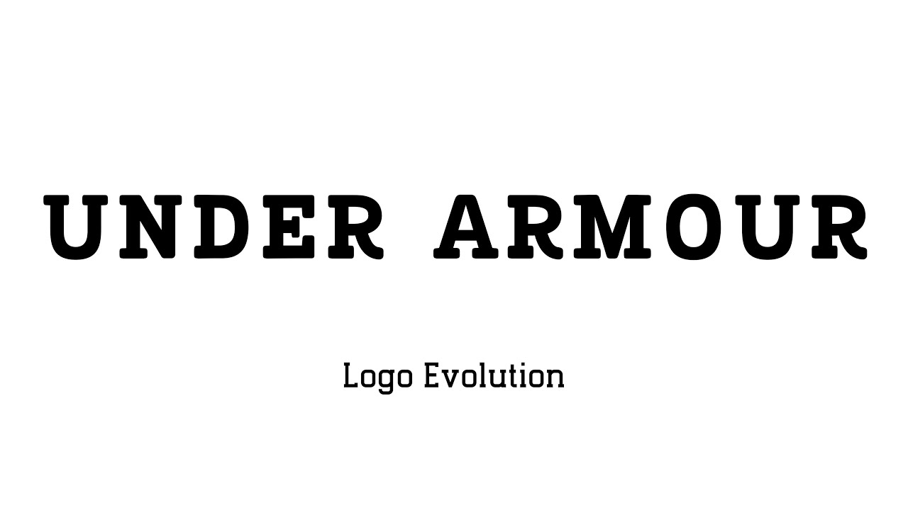 Logo History - Under Armour Logo Evolution - YouTube