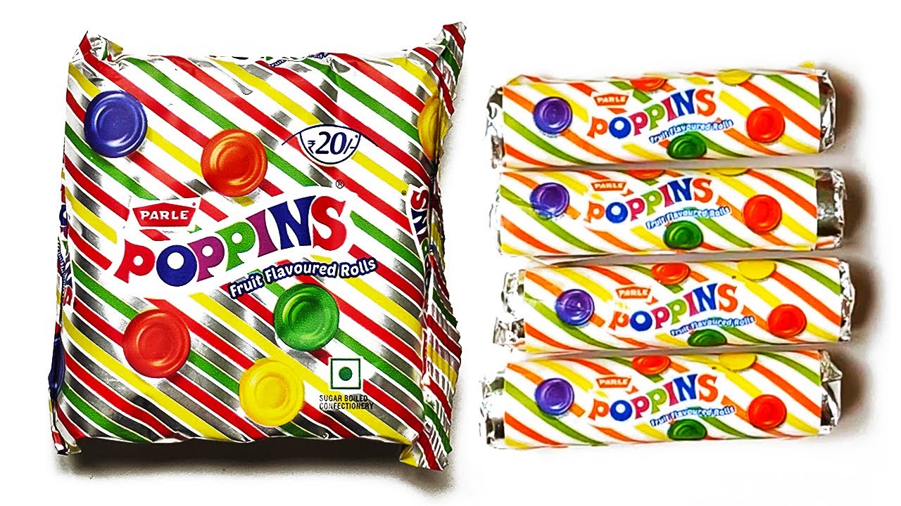 POPPINS Fruit Flavored Rolls Candy opening #somanycandies - YouTube