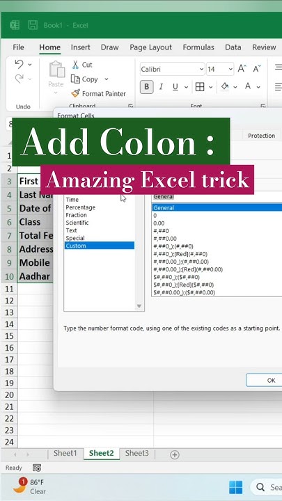 Text Formatting | Add Colon in Text Easily | Excel Tips & Tricks #ExcelCourse #ShortsFeed # ...