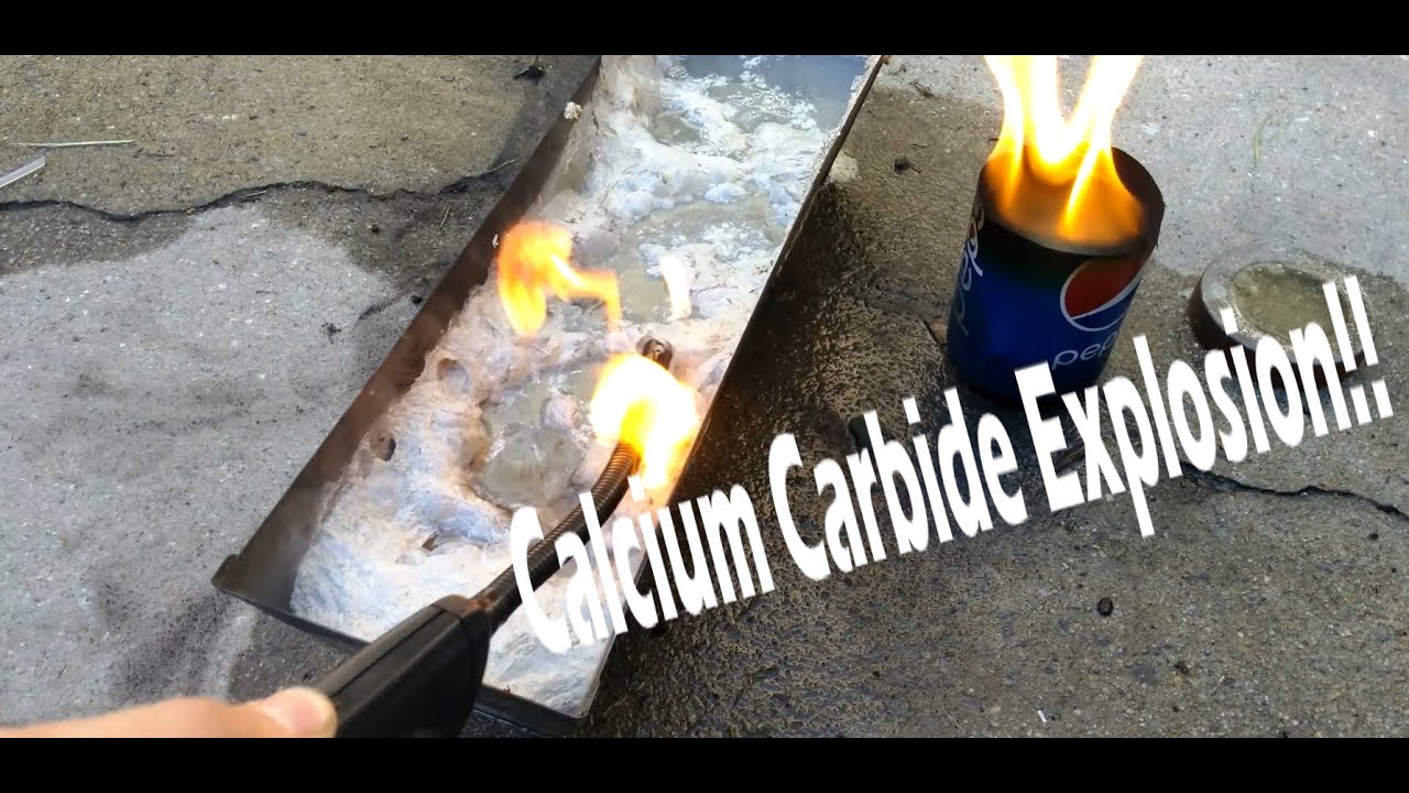 Calcium Carbide Explosion - YouTube