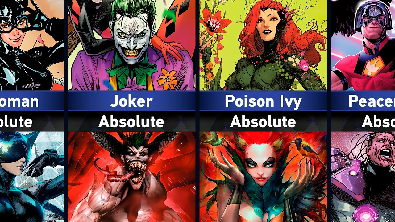 DC Main Universe Villains vs Absolute Villains - YouTube
