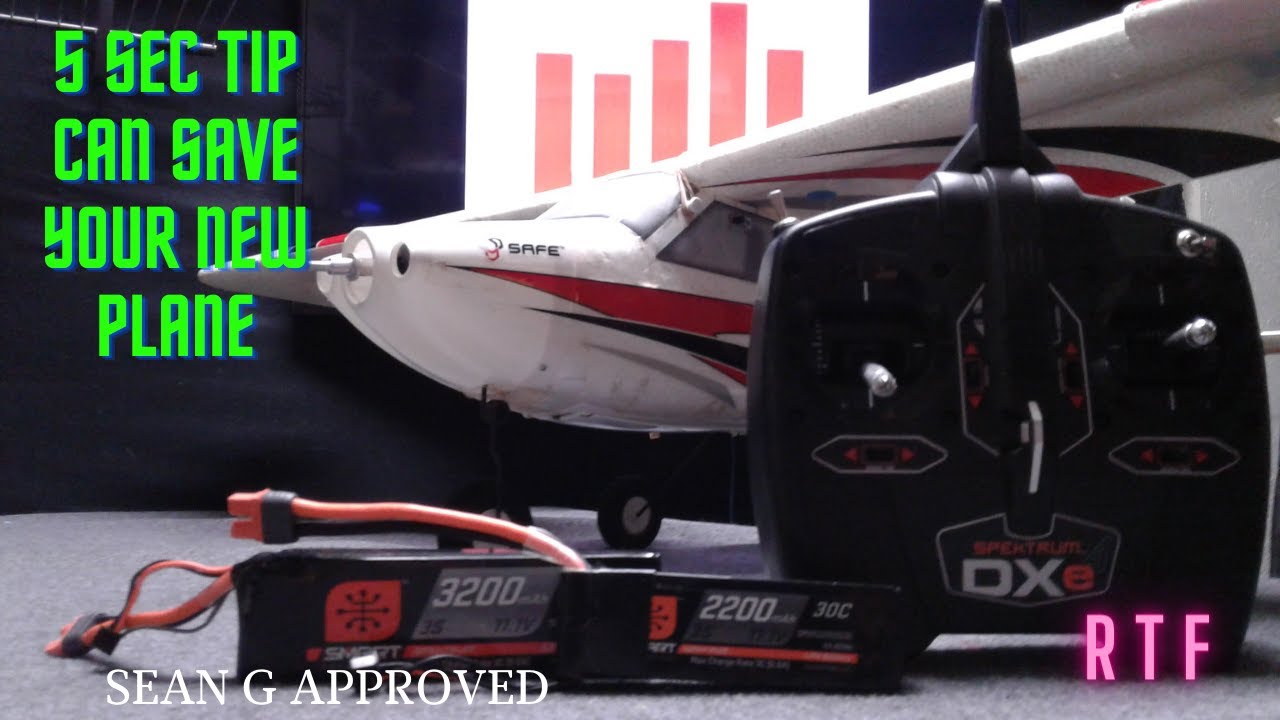 DONT CRASH YOUR NEW RTF RC AIRPLANE ON ITS MAIDEN FLIGHT E-FLITE RTF ...