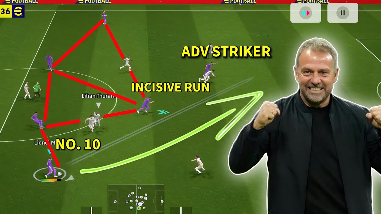 HANSI FLICK TACTICS (full tactical guide) | eFootball Mobile 2025 - YouTube
